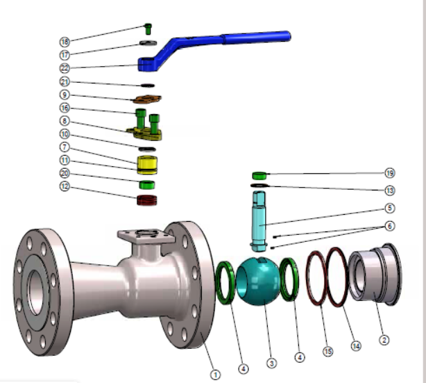 Cast Steel Ball Valve With Anti - Static Device CL150-600 API 6D 608 Design
