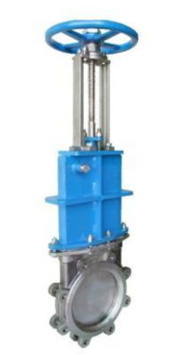 Electric Knife Gate Valve Manual Bonneted Design Chromium Coated Gate