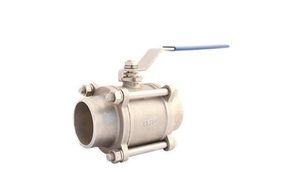 CF8M Stainless Steel Flange End Ball Valve DN25 Size CF8 / CF8M Material