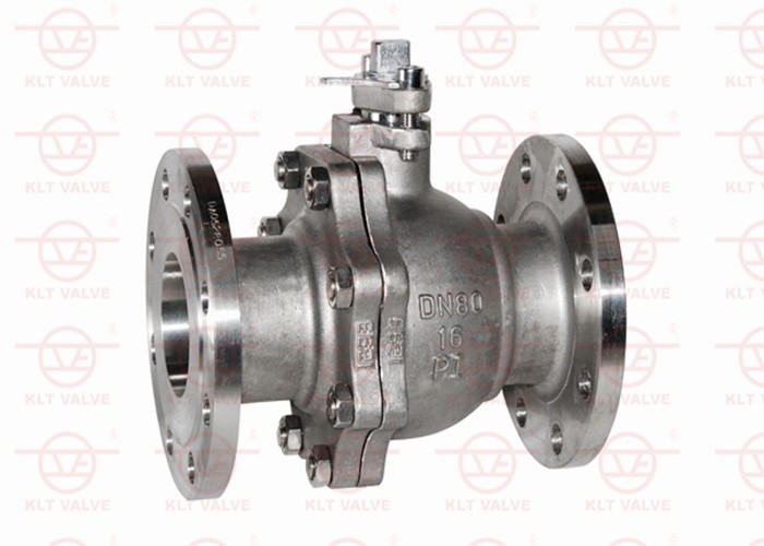 Two Piece Floating Type Ball Valve Anti - Static Design RTFE Seat